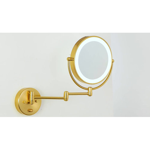 Zipcode Design™ Lyra Round LED Metal Wall Mirror & Reviews | Wayfair