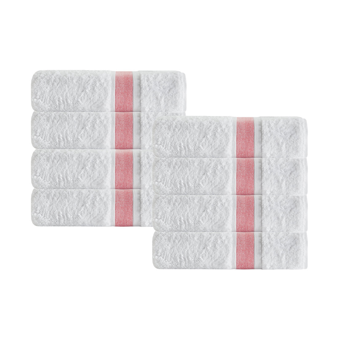 Bloomsbury Market Amair 8 Piece Turkish Cotton Washcloth Towel Set ...