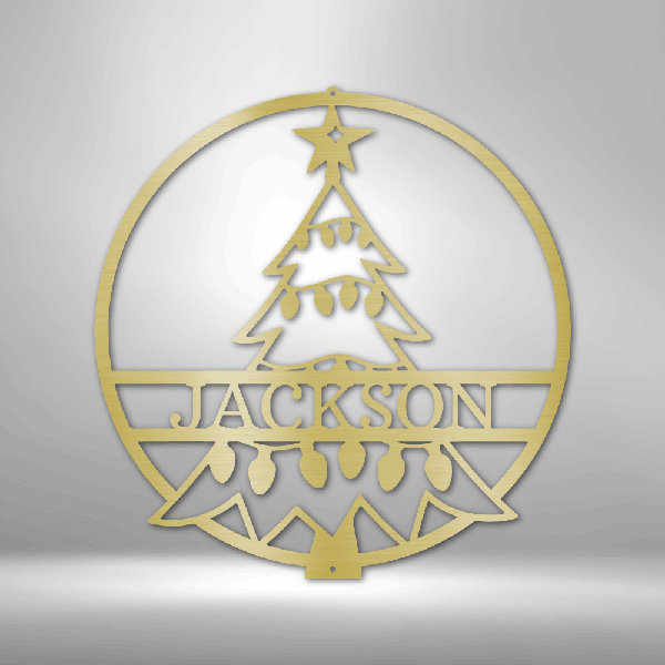 The Holiday Aisle® Personalized Christmas Tree Monogram Wall Décor ...