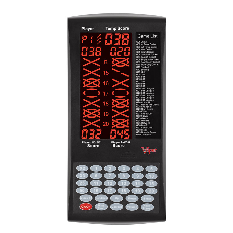 Viper ProScore Dart Electronic Dart Scoreboard & Reviews - Wayfair Canada