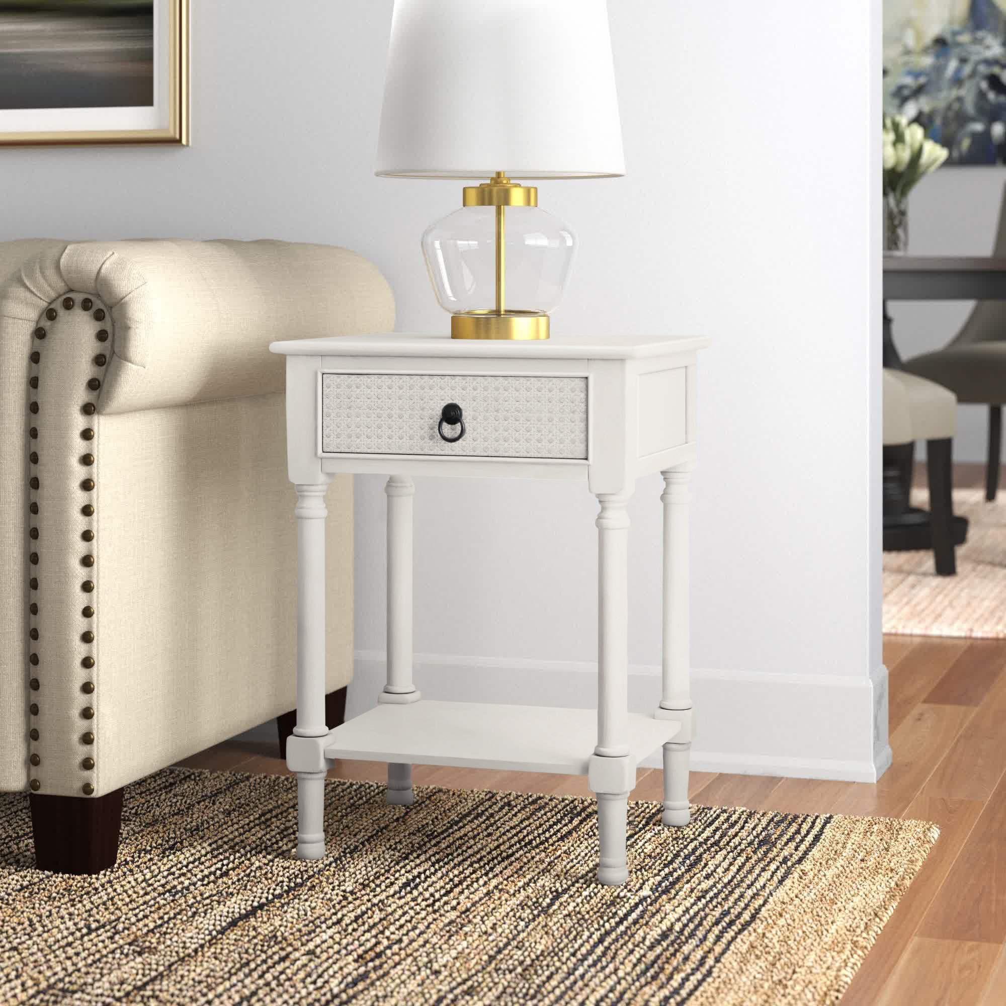 Three Posts™ Ahearn 26'' Tall End Table with Storage & Reviews | Wayfair