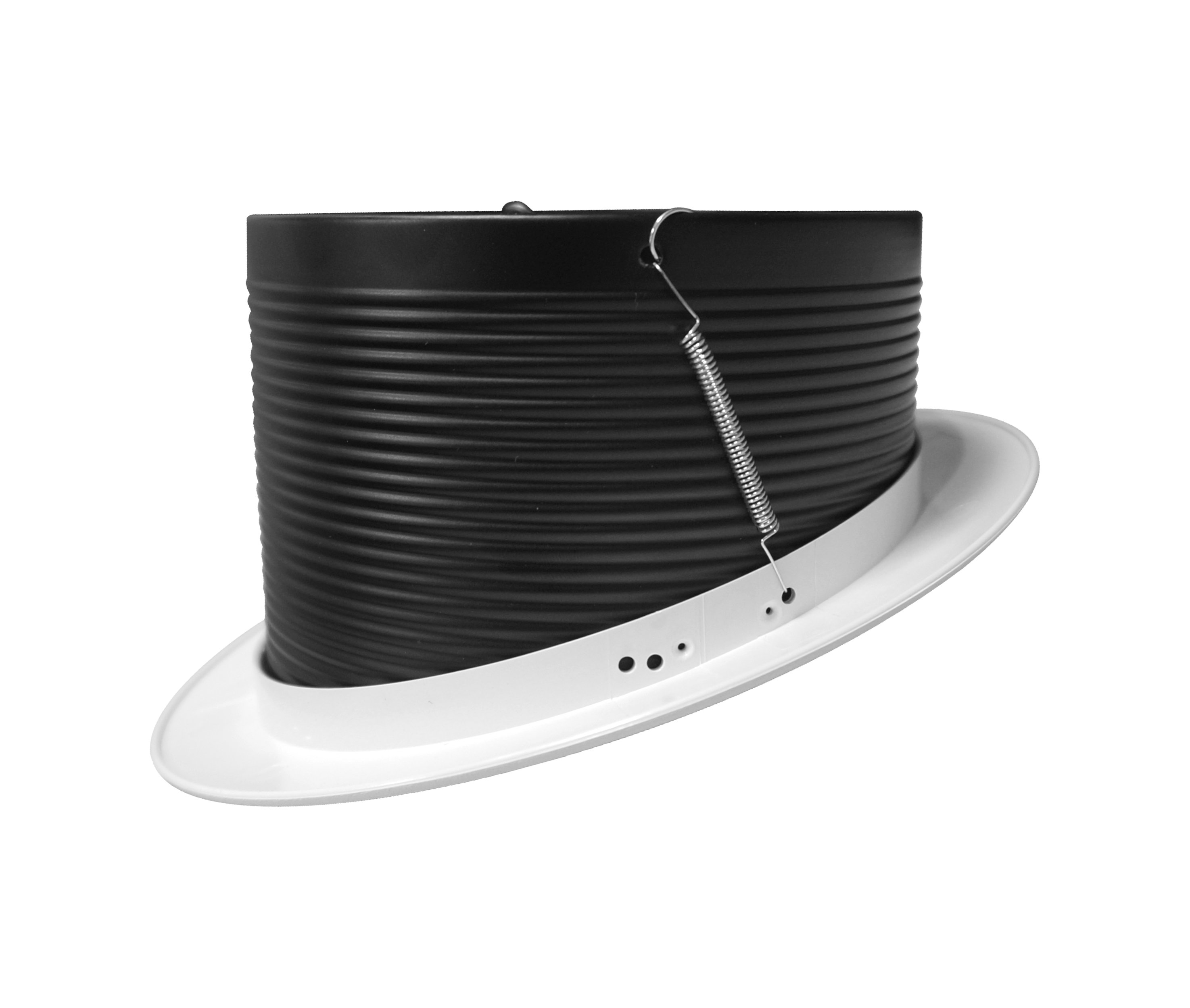 NICOR Lighting 6 In. White Recessed Slope Trim With Black Baffle | Wayfair