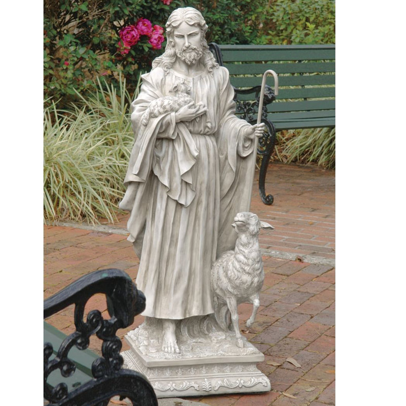 Design Toscano Jesus The Good Shepherd Garden Statue & Reviews | Wayfair