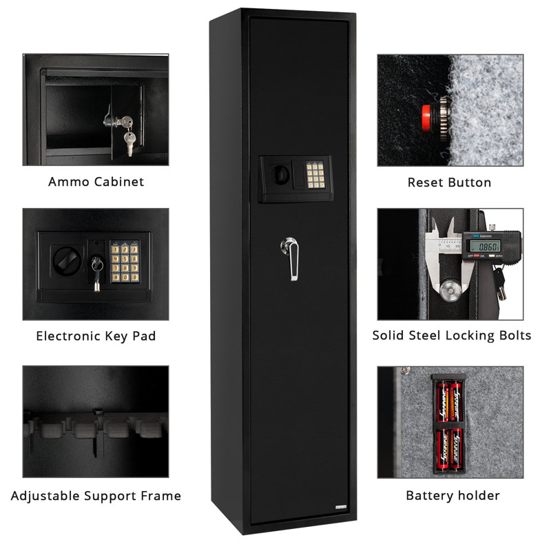 Ktaxon Keypad Digital Steel Gun Safe with Dual-Lock & Reviews | Wayfair