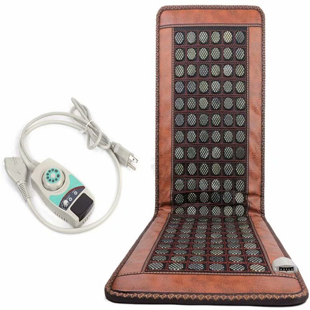 OUKANING Far Infrared Electric Stone Heating Mattress Full Body ...