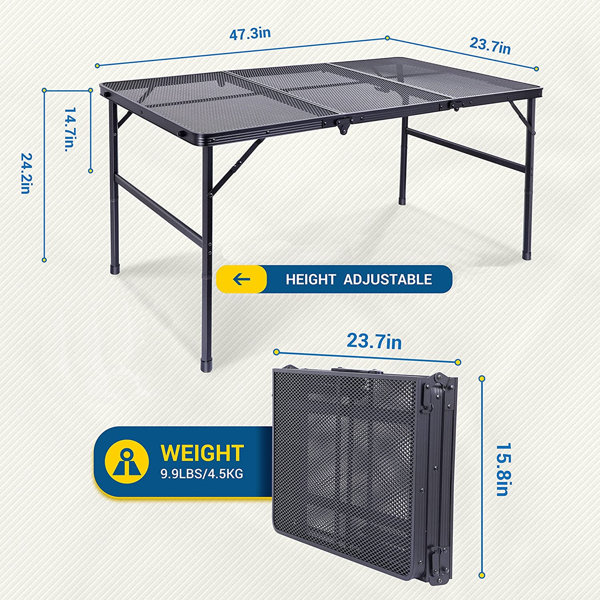 Arlmont & Co. Eugonda Metal 4 - Person Camping Table & Reviews | Wayfair
