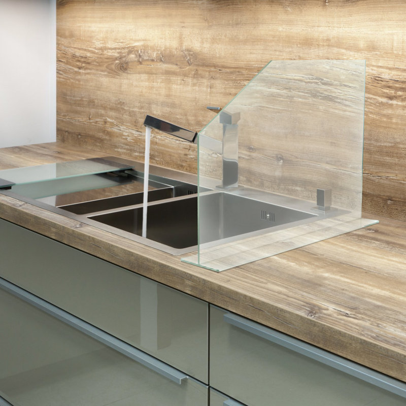 Omnimed Clear Acrylic Splash Guard Easy Reach Cut-Away | Wayfair