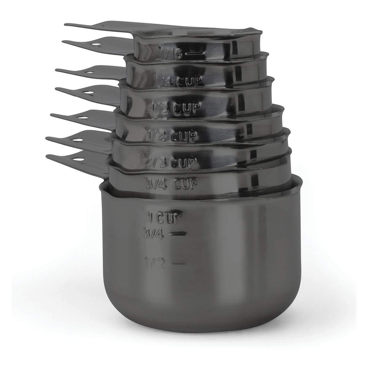 2LB Depot 2Lbdepot Black Measuring Cups, Premium 18/8 Stainless Steel ...