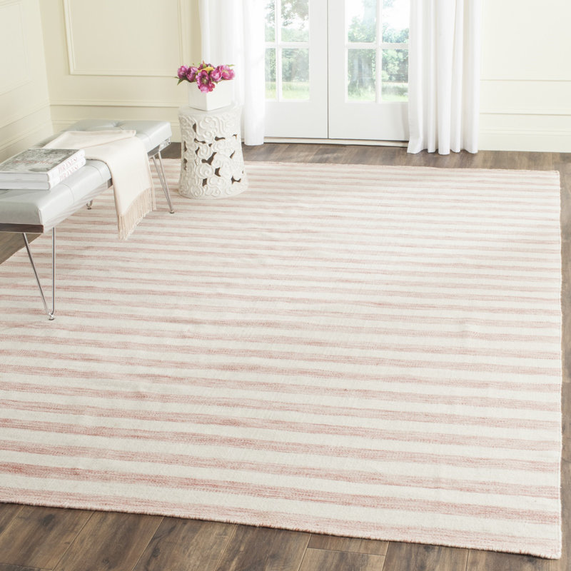 Bungalow Rose Emek Handmade Flatweave Rust / Ivory Rug & Reviews | Wayfair