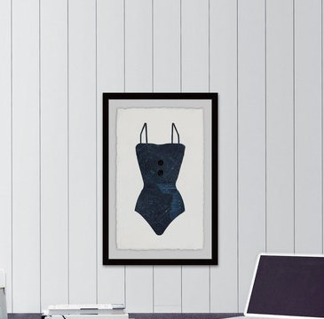House of Hampton® 'San Francisco Swimsuit' - Picture Frame Graphic Art ...