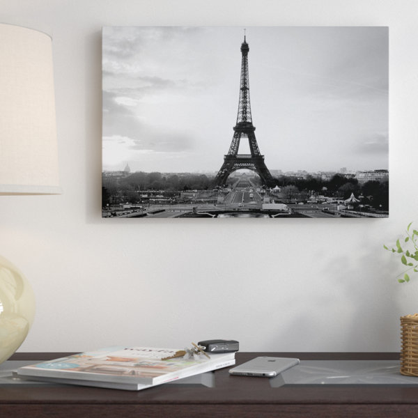 East Urban Home The Eiffel Tower by Photoinc Studio - Wrapped Canvas ...