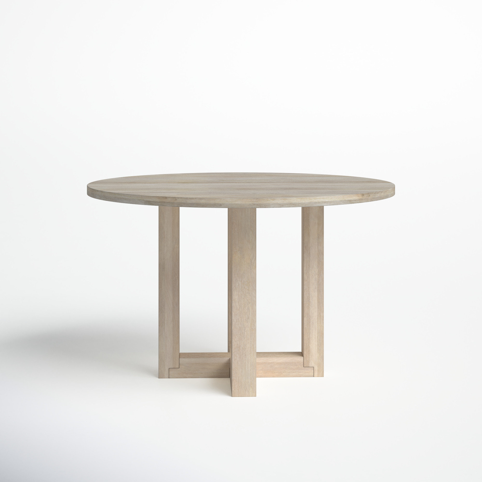 Bernardo 48 Solid Wood Cross Legs Dining Table Joss And Main