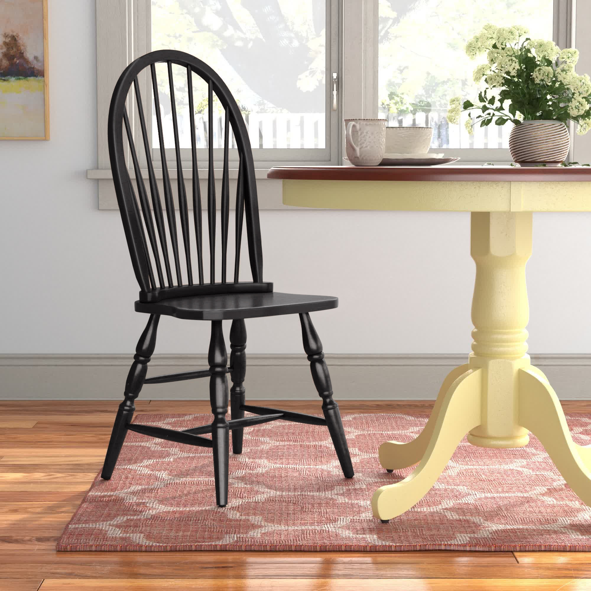 Andover Mills™ Wisconsin Solid Wood Windsor Back Side Chair & Reviews ...