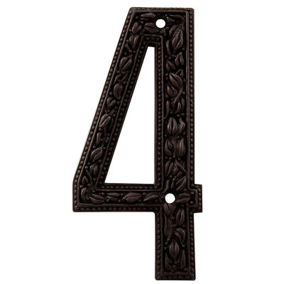 Vicenza Designs San Michele 4.75'' H Reflective Metal House Number ...