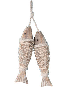 Breakwater Bay Handcrafted Hanging Fish in Net Wall Décor & Reviews ...