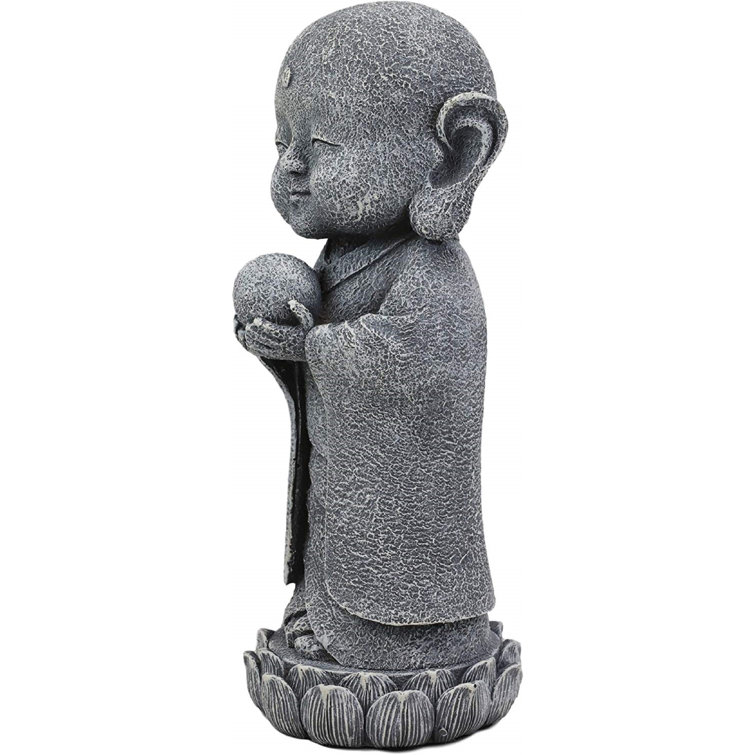 World Menagerie Pontiac Japanese Namaste Jizo Monk Standing on Lotus ...