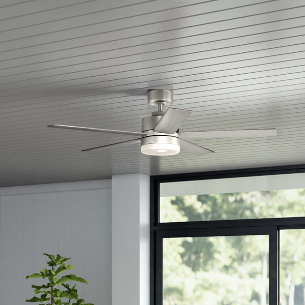 Wade Logan® 48'' Thurman 5 - Blade LED Standard Ceiling Fan with Remote ...