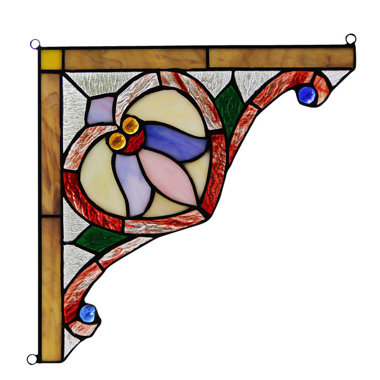Astoria Grand Tiffany-Glass Window Panel & Reviews | Wayfair