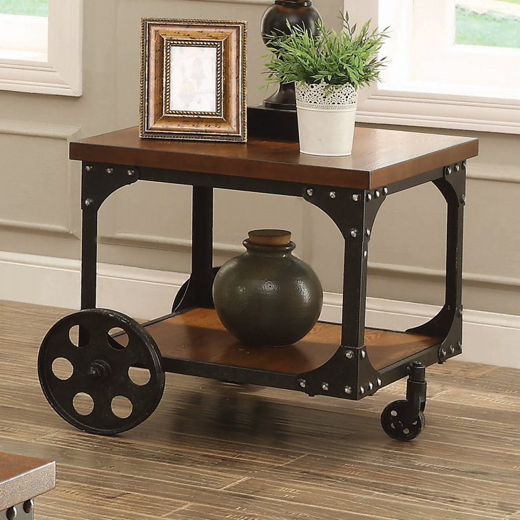 17 Stories Abernathy Wheel End Table | Wayfair