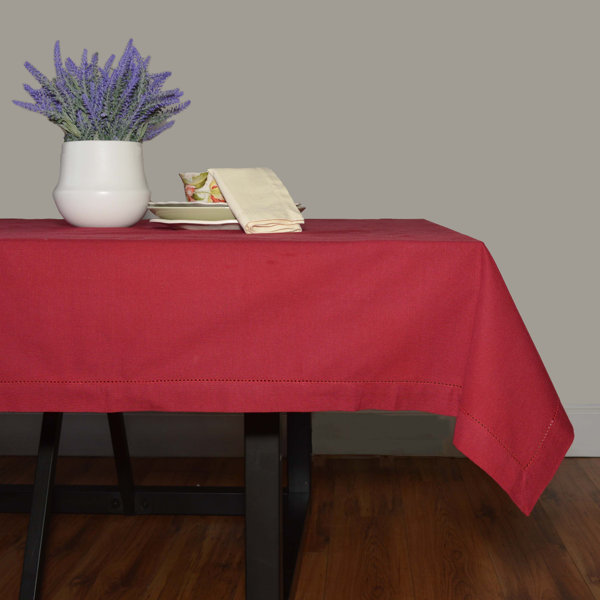 Latitude Run® Adérito Solid Color 100% Cotton Tablecloth & Reviews ...