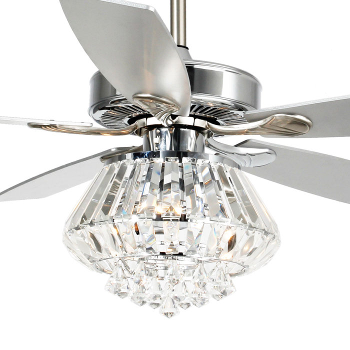 Etta Avenue™ 52'' Micah 5 - Blade Crystal Ceiling Fan with Remote ...