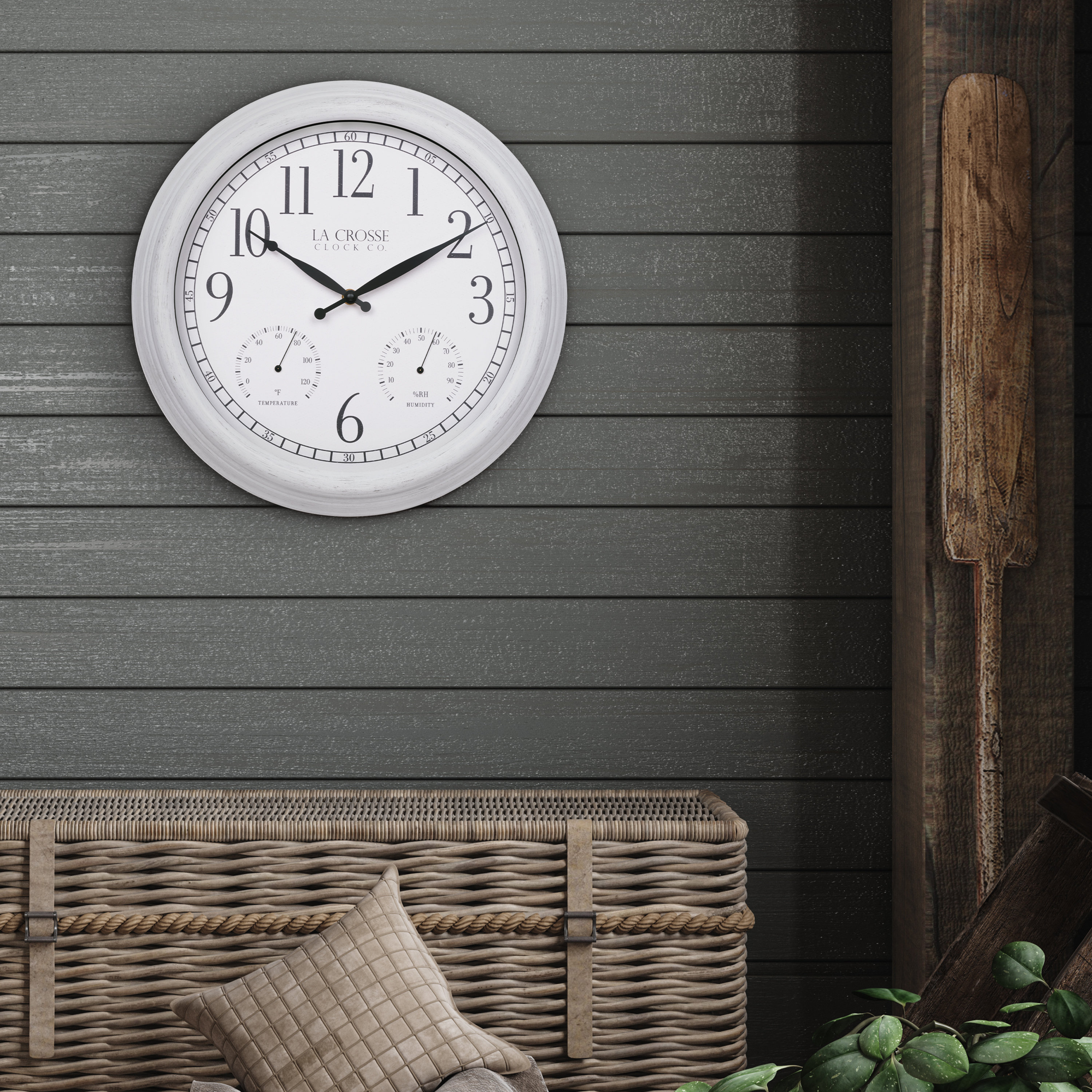 La Crosse Technology Indoor/Outdoor Quartz 15" Wall Clock | Wayfair