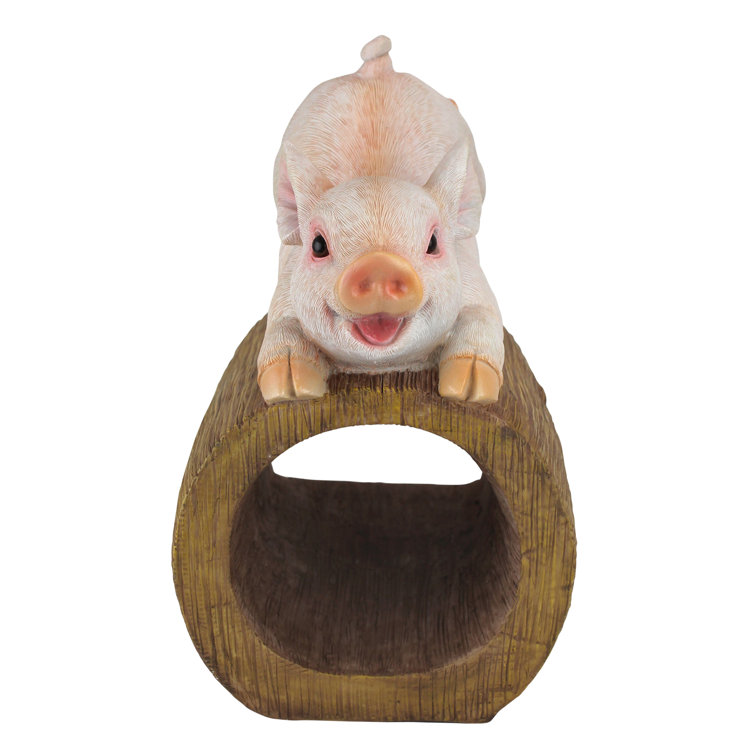 Design Toscano Gutter Guardians Hog Wild Pouncing Pig Downspout Statue ...