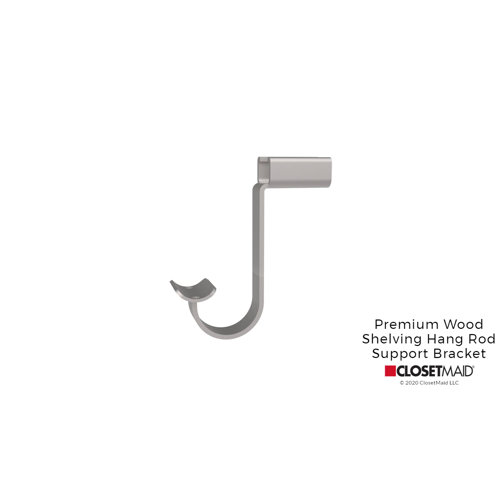 ClosetMaid Premium Wood Shelving Hang Rod Support Hook & Reviews | Wayfair