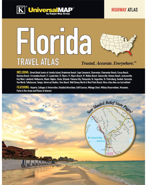 Universal Map Florida State Travel Atlas | Wayfair.ca