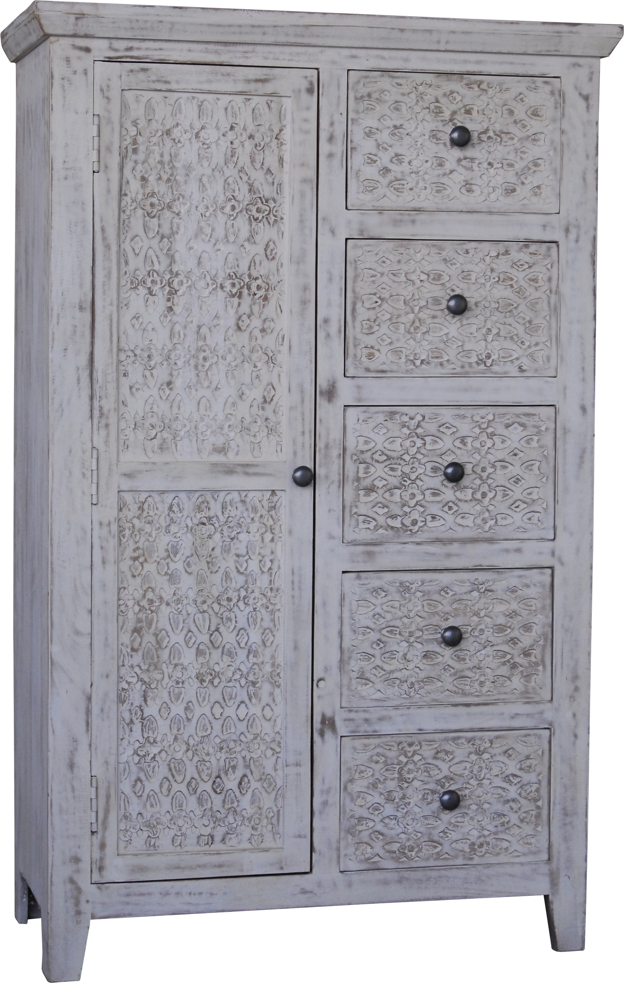Jaipur 85Cm Wide 5 Drawer Mango Highboard | Wayfair.co.uk