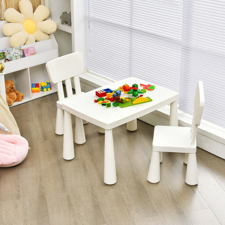 Zoomie Kids Nila Kids 3 Piece Rectangular Play / Activity Table and ...