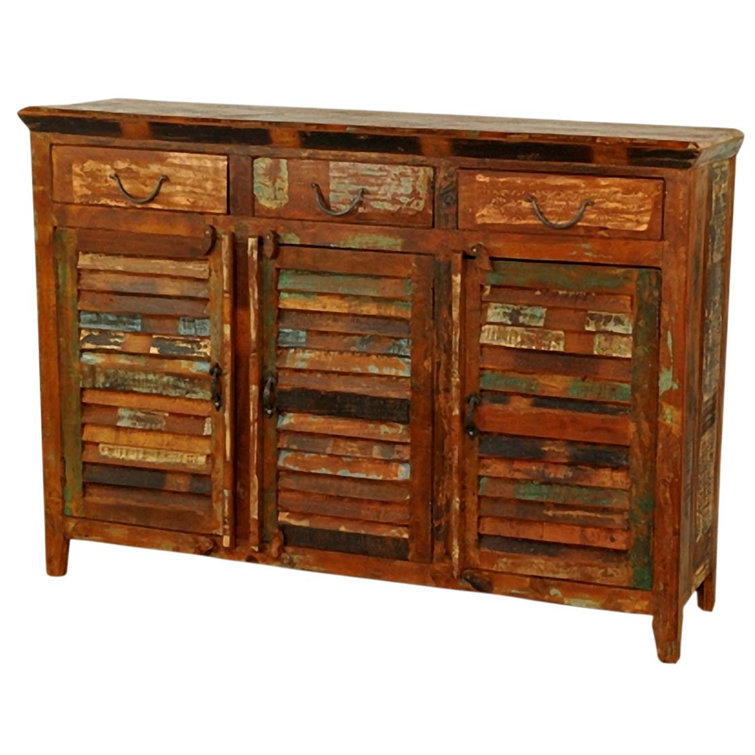 Loon Peak® Lottie 60'' Wide 3 Drawer Sideboard & Reviews | Wayfair
