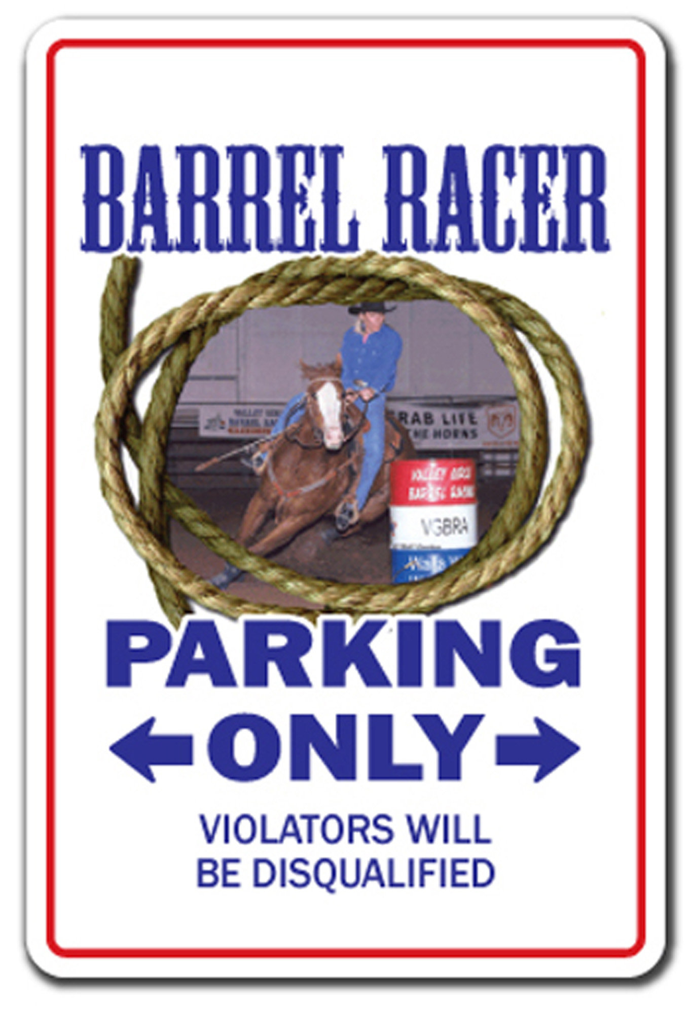 Trinx Binney Barrel Racer Sign | Wayfair