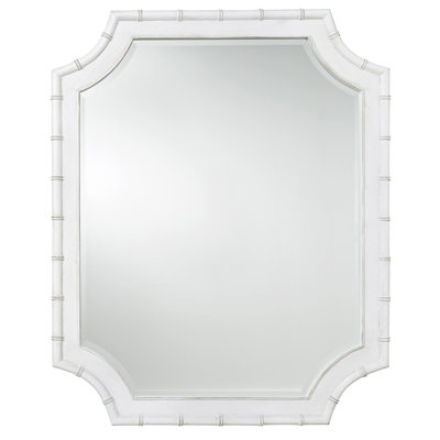 White Bamboo Mirror | Wayfair