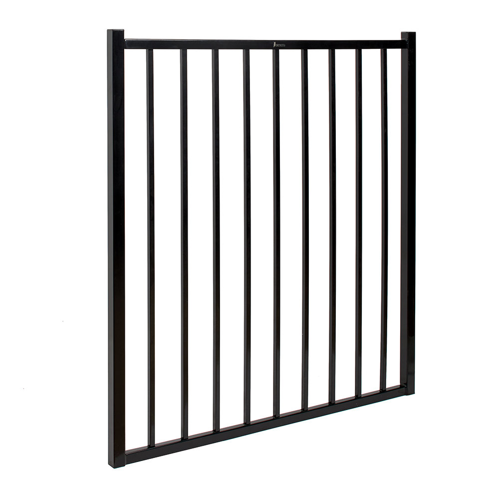 Fortress Building Products Versai 4 ft. H x 3.9 ft. W Two-Rail Steel ...