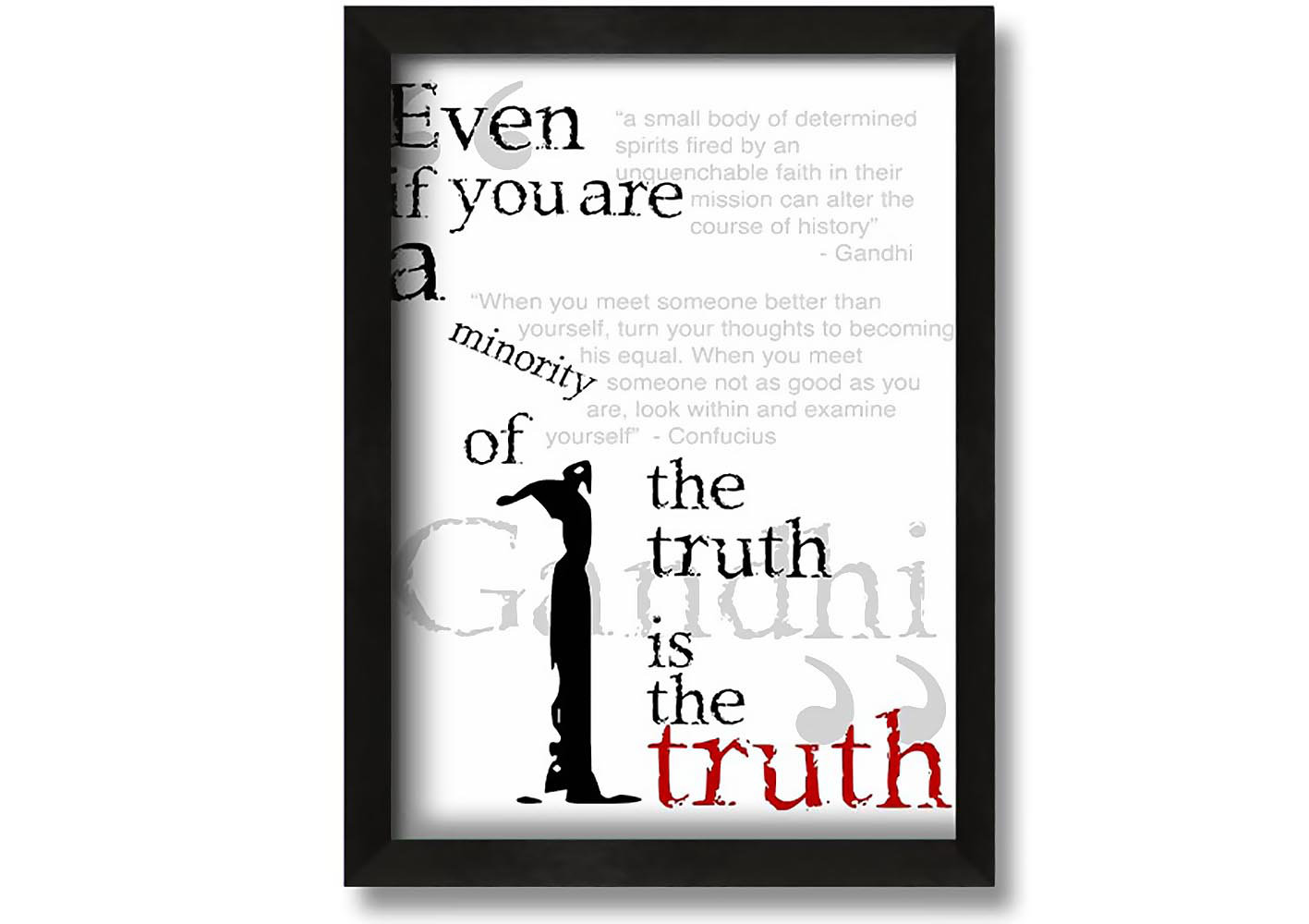 Brambly Cottage Motivational Quote Gandhi The Truth Is The Truth ...