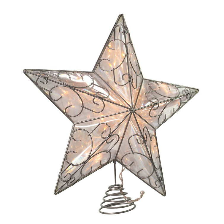Kurt Adler Snowfall Wire Star Tree Topper & Reviews | Wayfair.ca