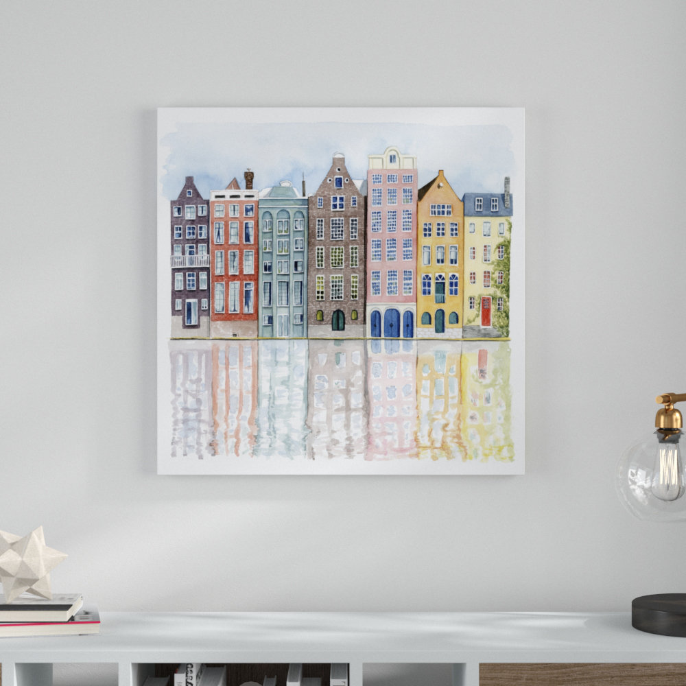 Wade Logan® Neighborhood I by Grace Popp - Painting on & Reviews | Wayfair