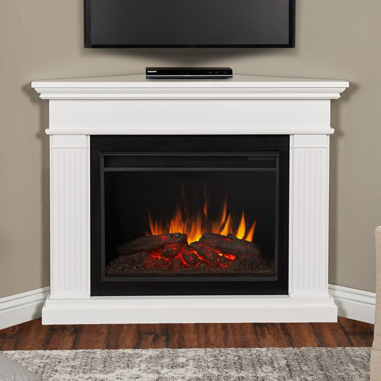 Real Flame Lynette Corner Electric Fireplace White at Logan Storkey blog