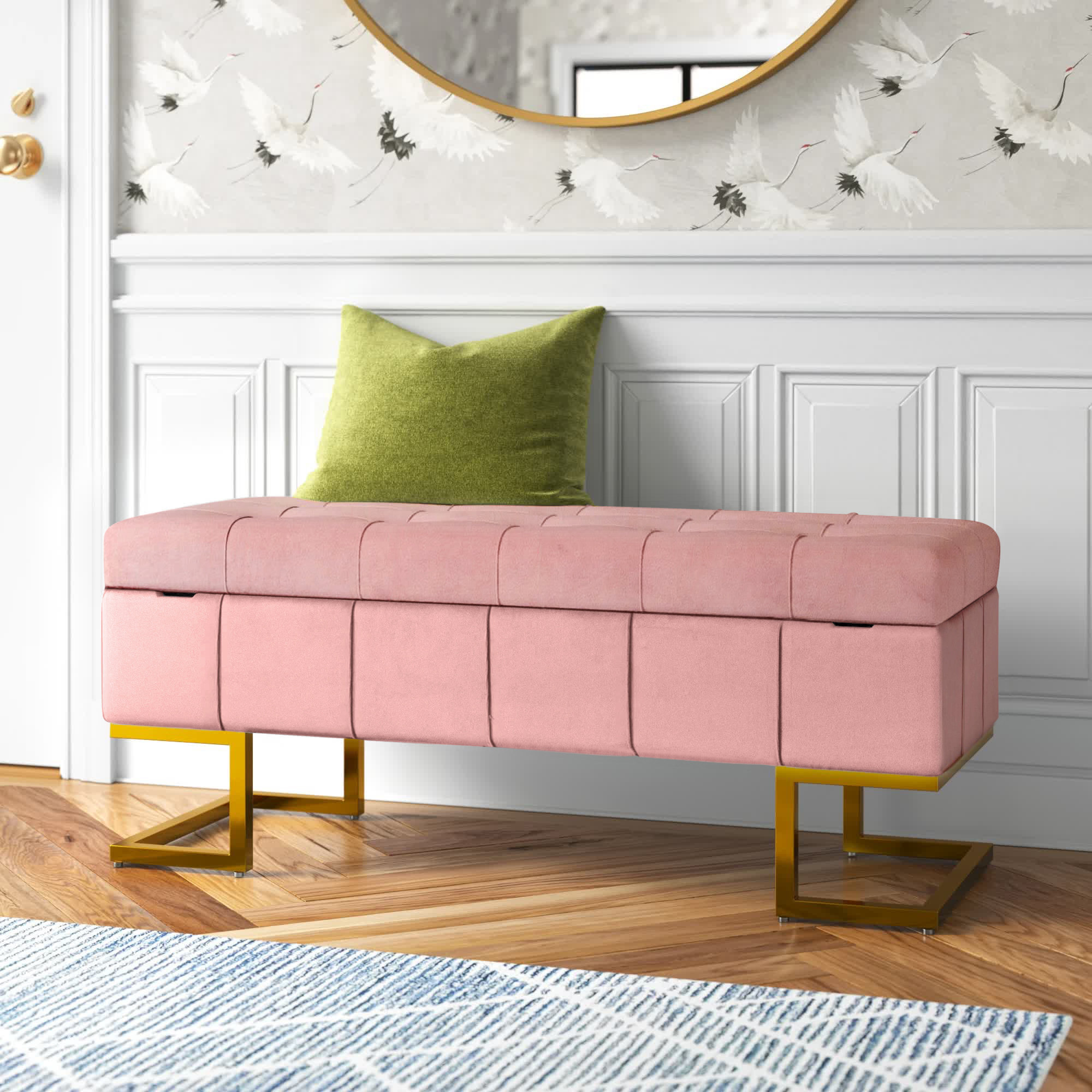 Etta Avenue™ Freea Flip Top Bench & Reviews | Wayfair
