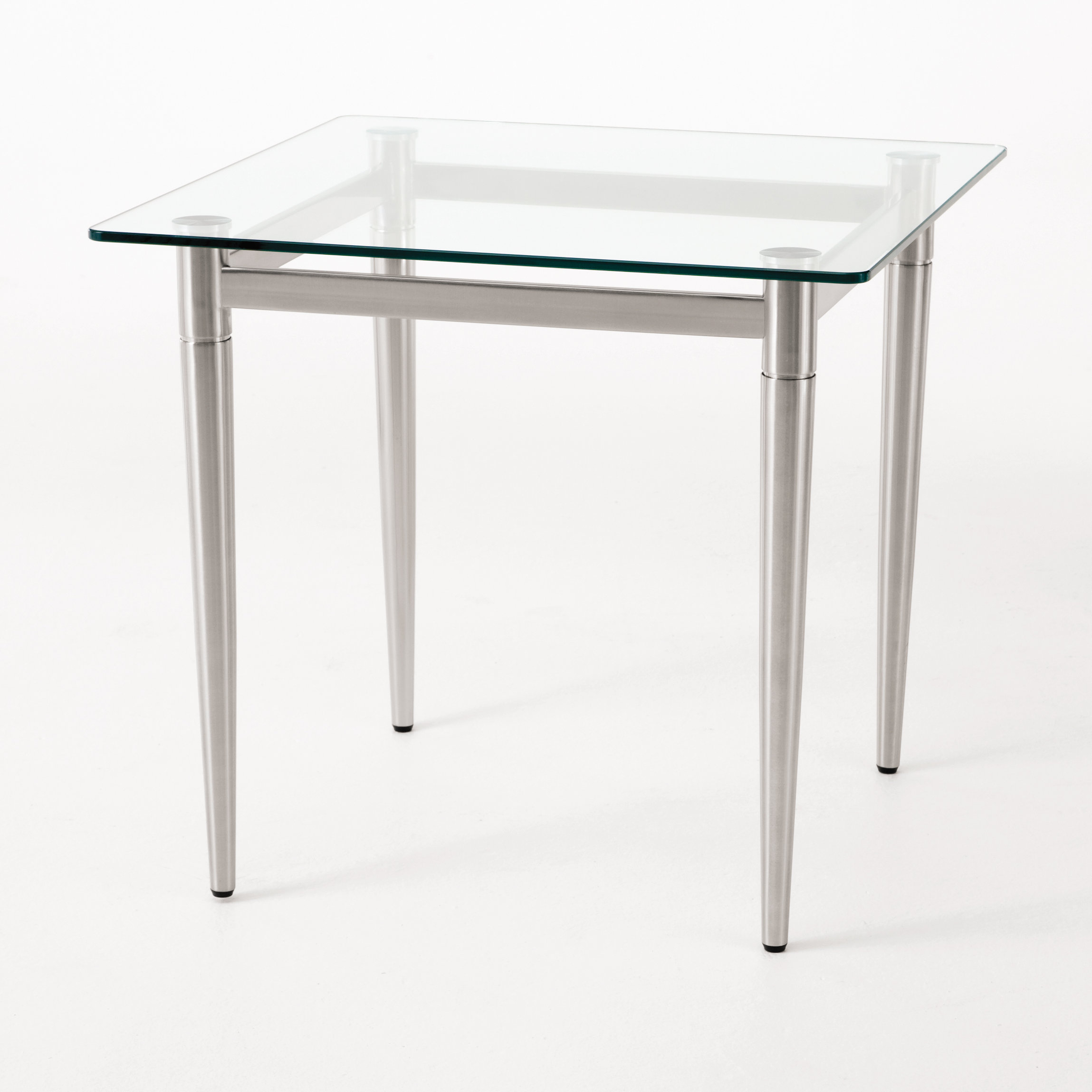 Lesro Ravenna Lounge Reception End Table 22x22" Glass Top & Reviews ...