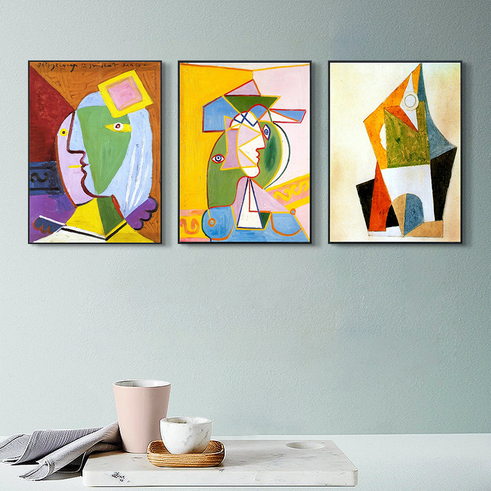 Vault W Artwork Pablo Picasso - 3 Piece Floater Frame Painting on ...