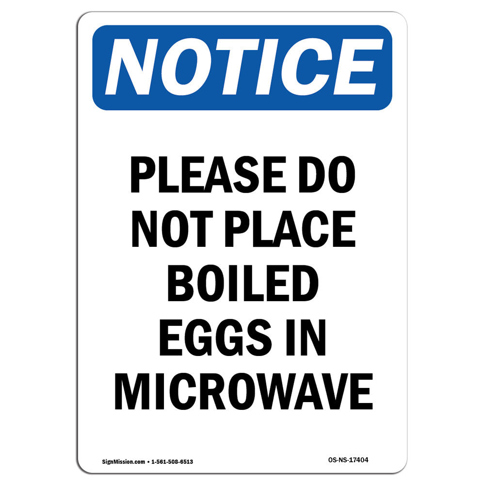 SignMission Please Do Not Place Boiled Eggs Sign | Wayfair