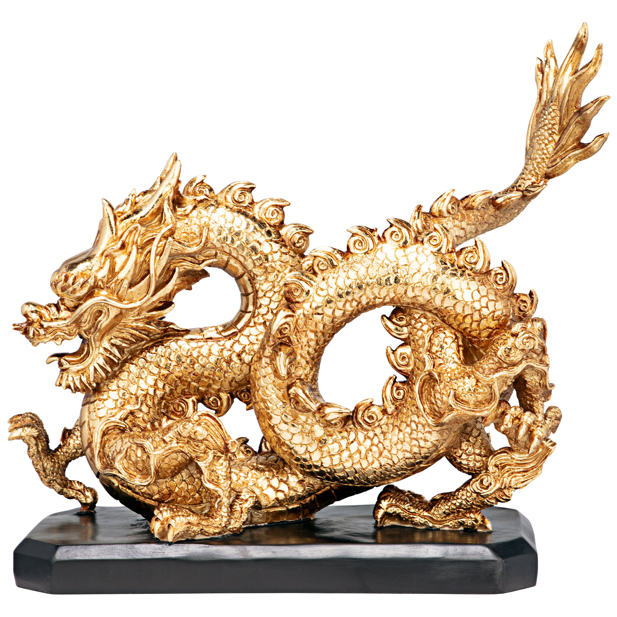 Design Toscano Emperors Golden Dragon Figurine | Wayfair