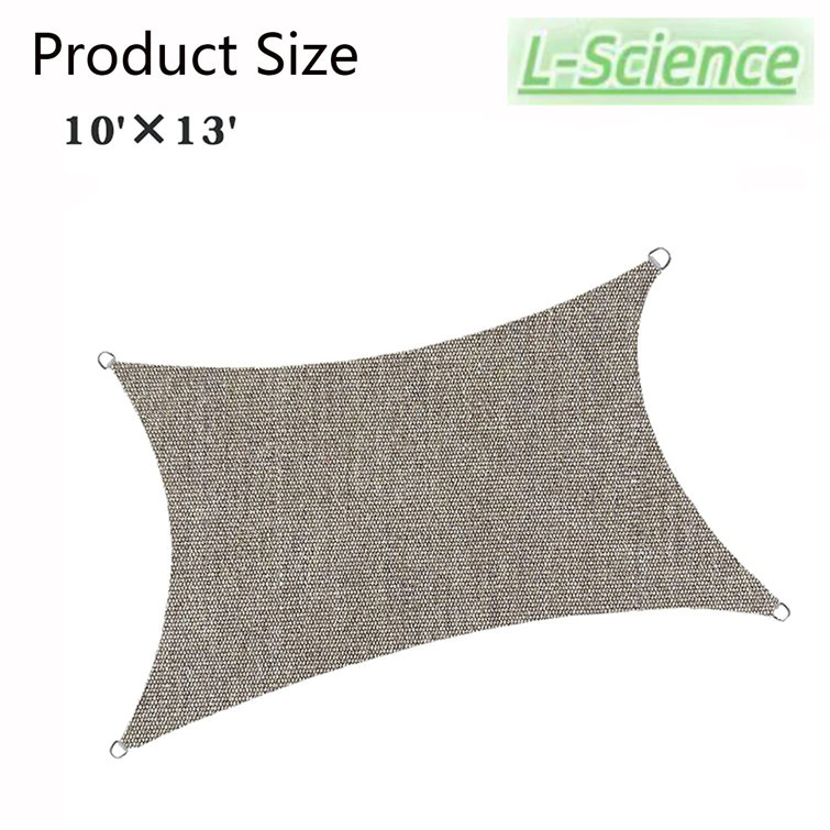 L-Science 13' x 10' Rectangle Shade Sail | Wayfair
