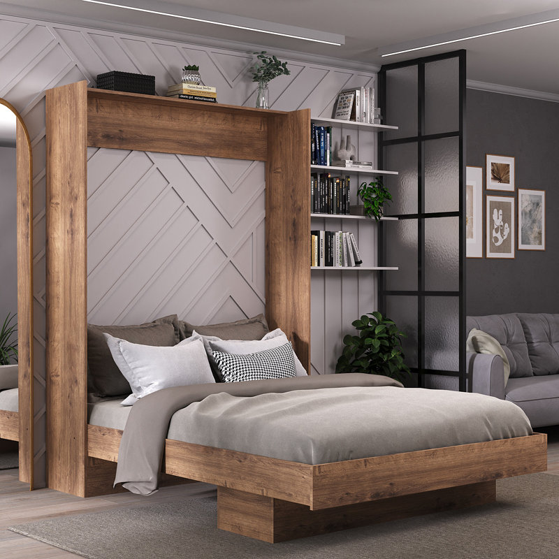 Loon Peak® Dekari Storage Murphy Bed | Wayfair