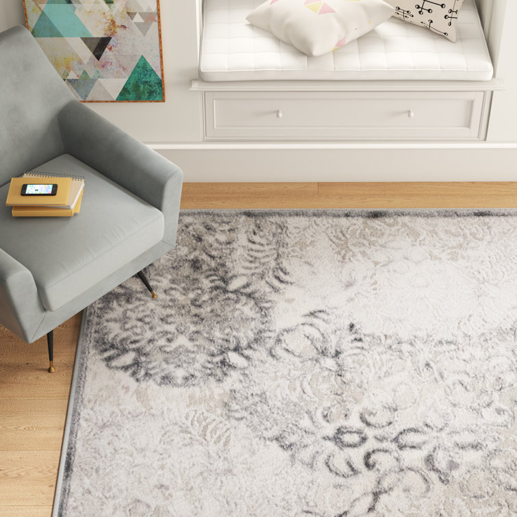 Grovelane Alissa Abstract Gray Area Rug & Reviews | Wayfair