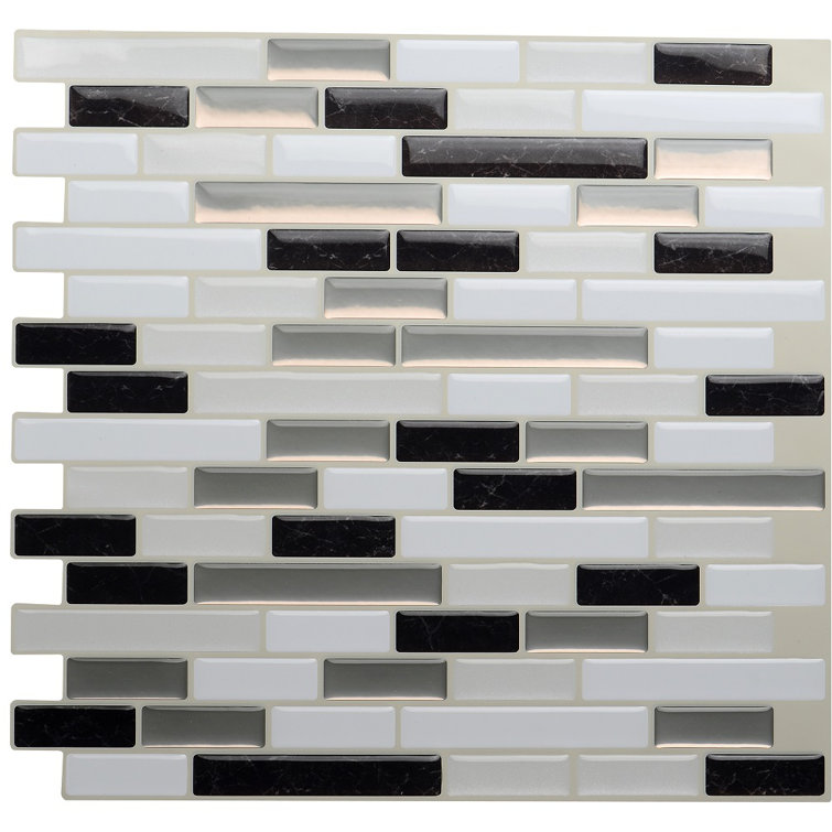 Metro Lane Dickson 25.4cm x 27cm PVC Peel and Stick Mosaic Tile ...