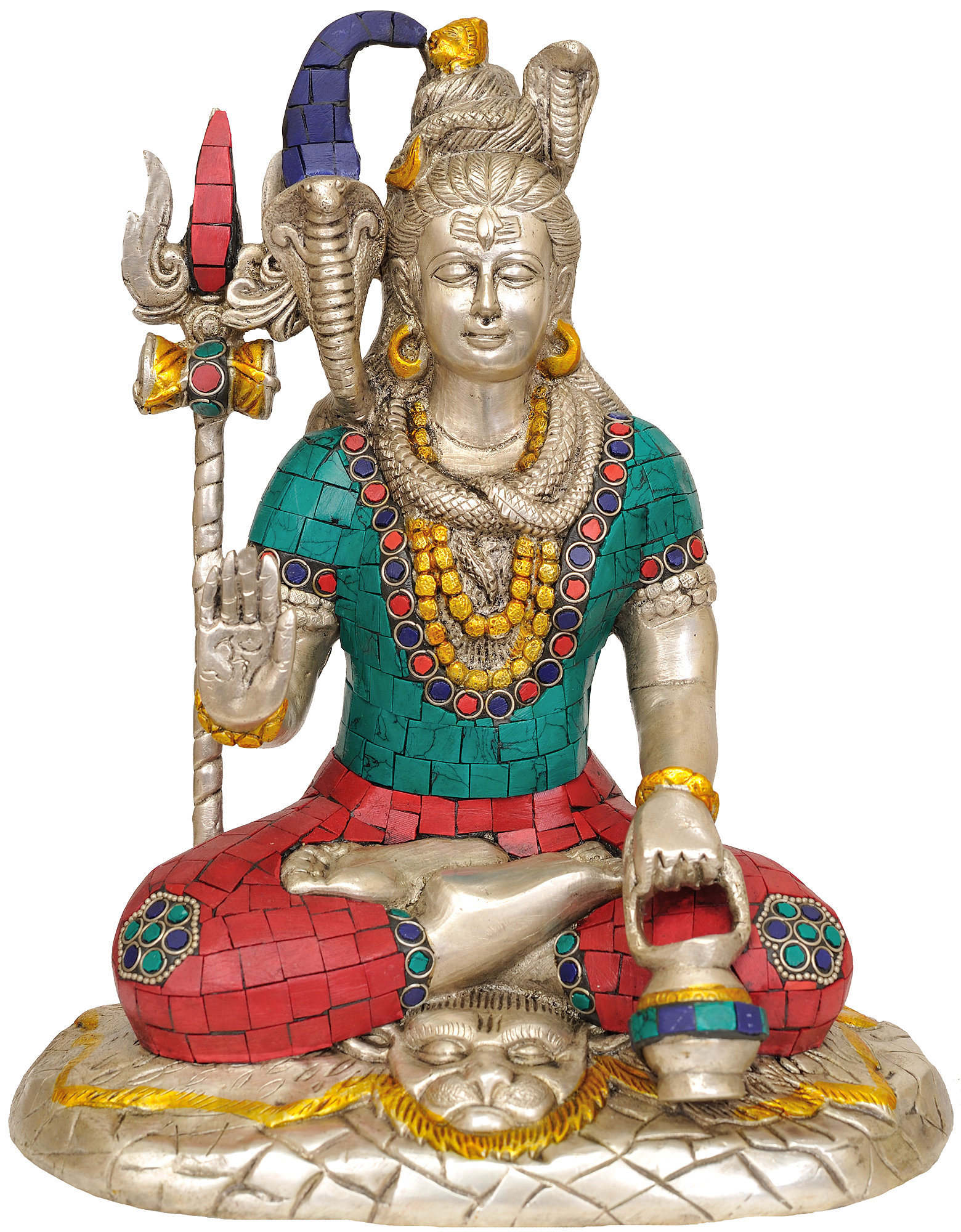 Bungalow Rose Lord Shiva Seated On Lion Skin | Wayfair