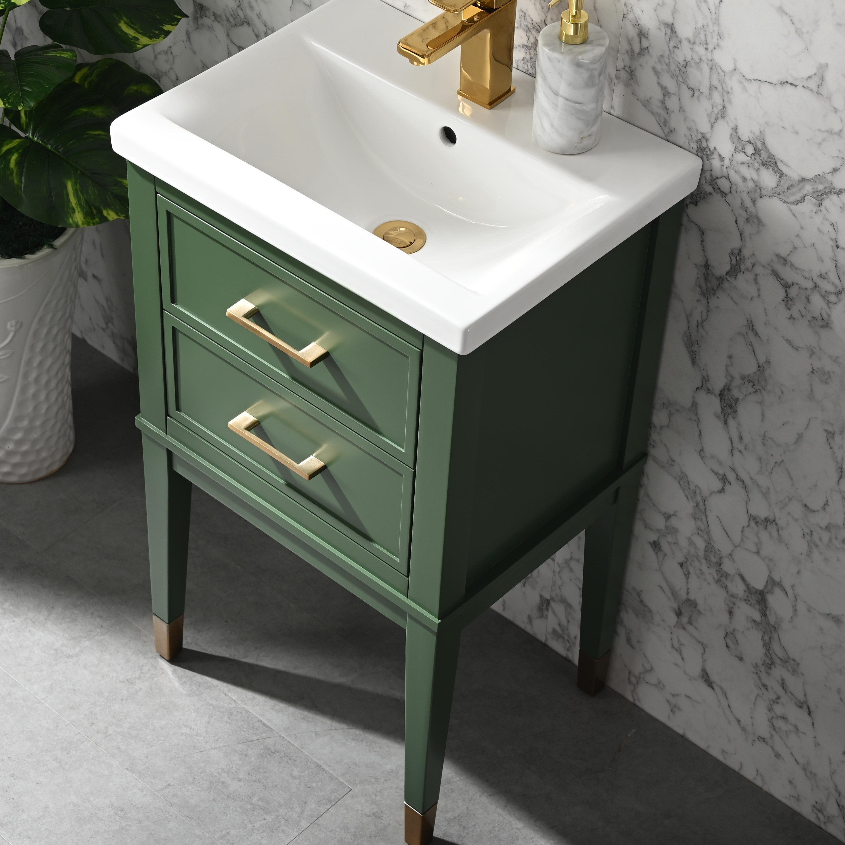 Everly Quinn Deon 20" Single Bathroom Vanity Set & Reviews | Wayfair